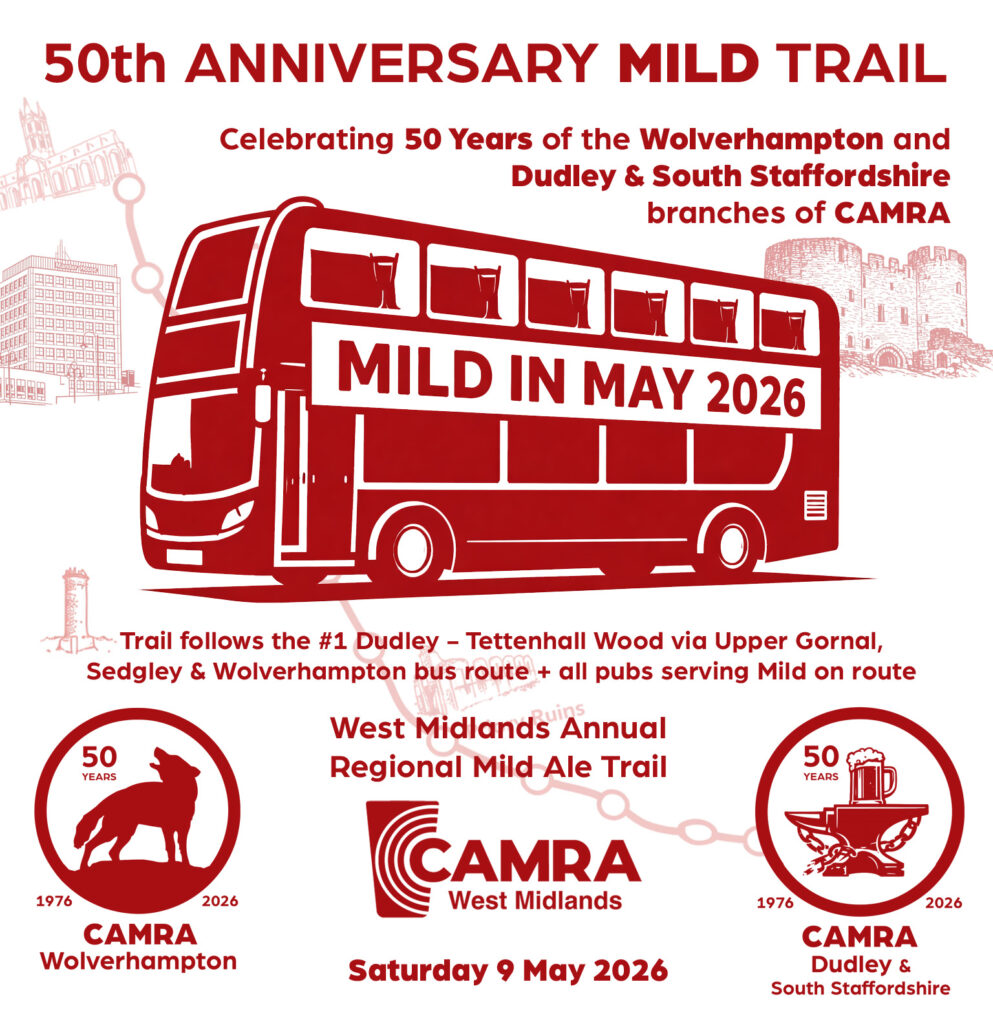 Regional Mild in May Trail Arrives – Wolverhampton CAMRA